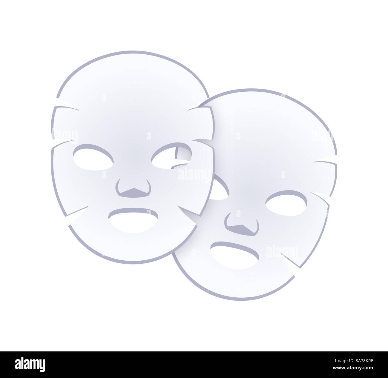 Cosmetic face mask providing Stock Vector Images - Alamy