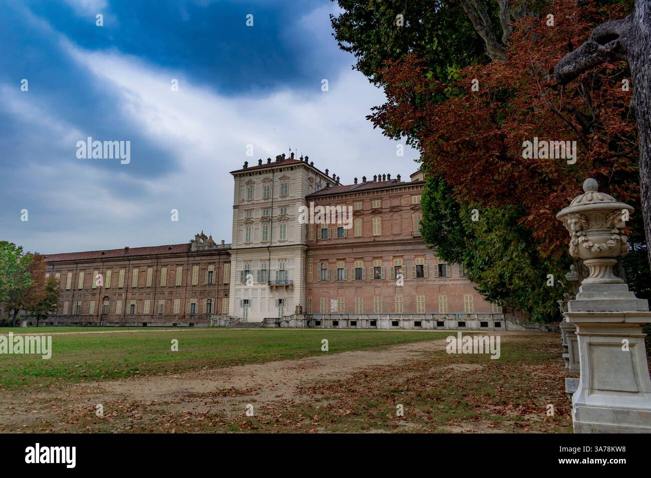 The Royal Gardens, east of the Royal Palace, in Torino, Italy. The ...