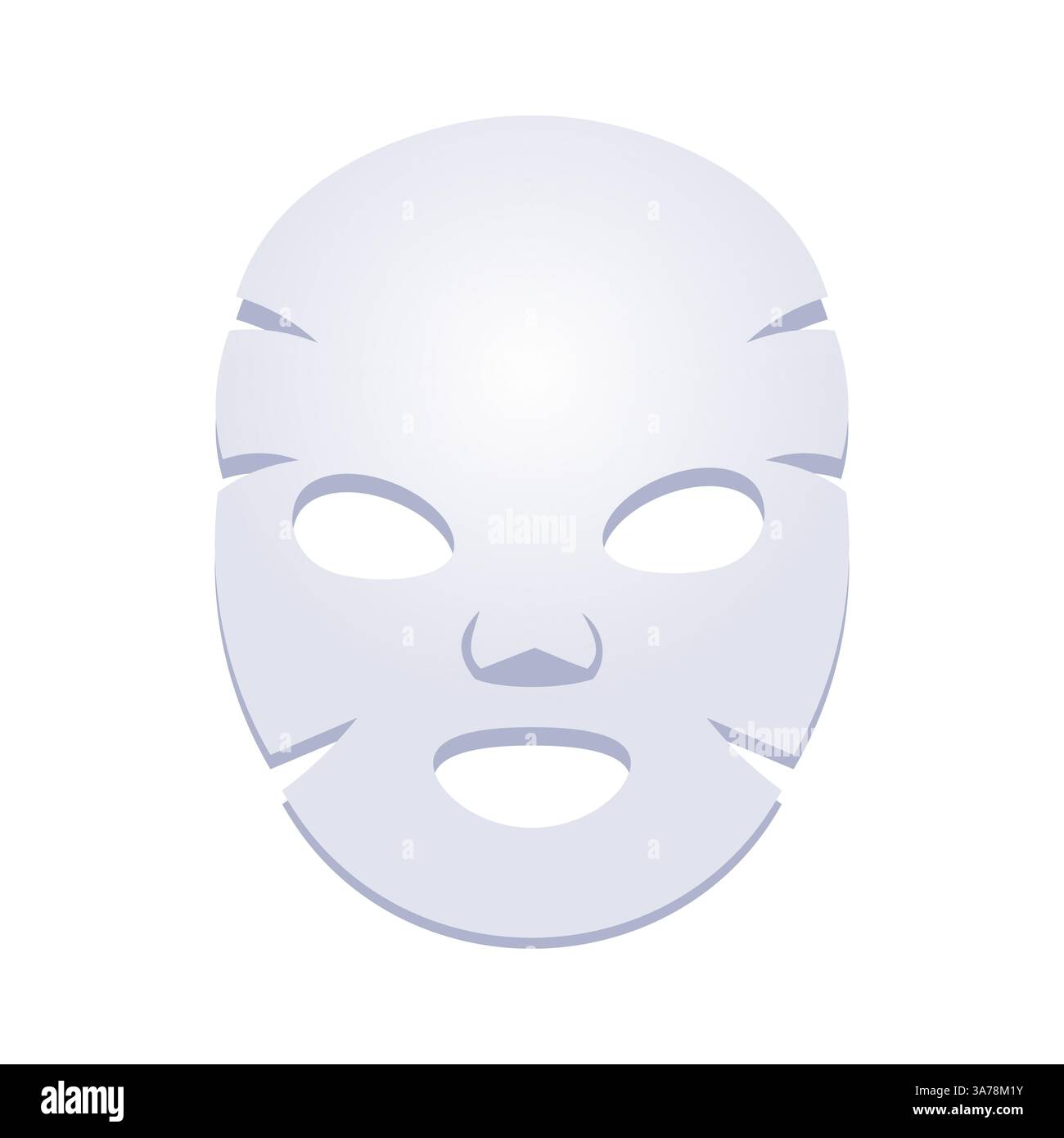 Cosmetic facial sheet mask improving skin condition Stock Vector Image ...