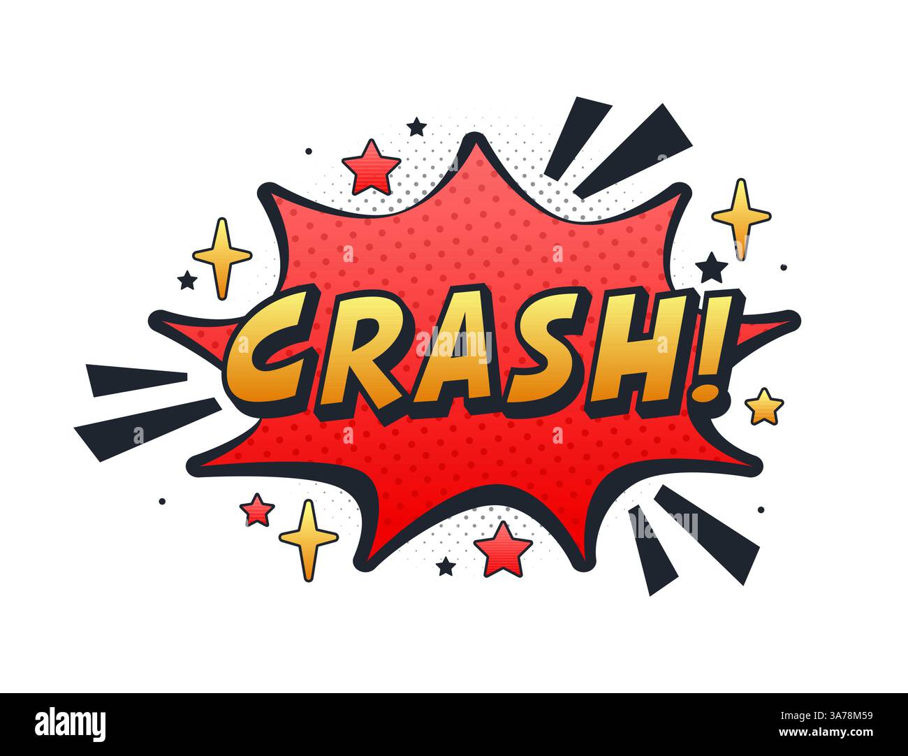 Crash in vintage style Stock Vector Images - Alamy