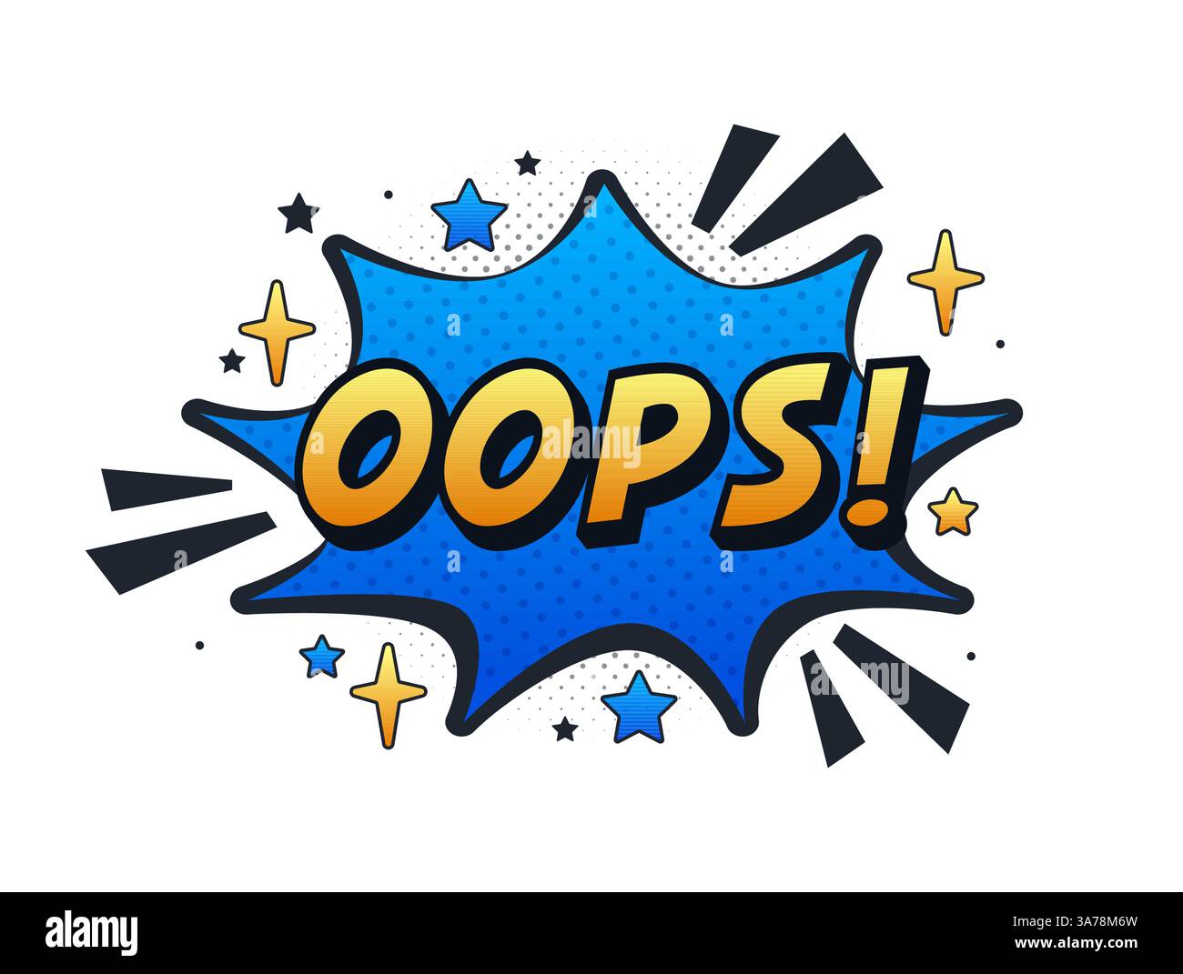 Oops comic speech bubble expressing surprise Stock Vector Image & Art - Alamy