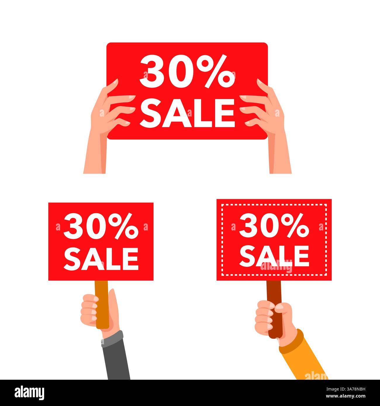 People holding thirty percent hi-res stock photography and images - Alamy