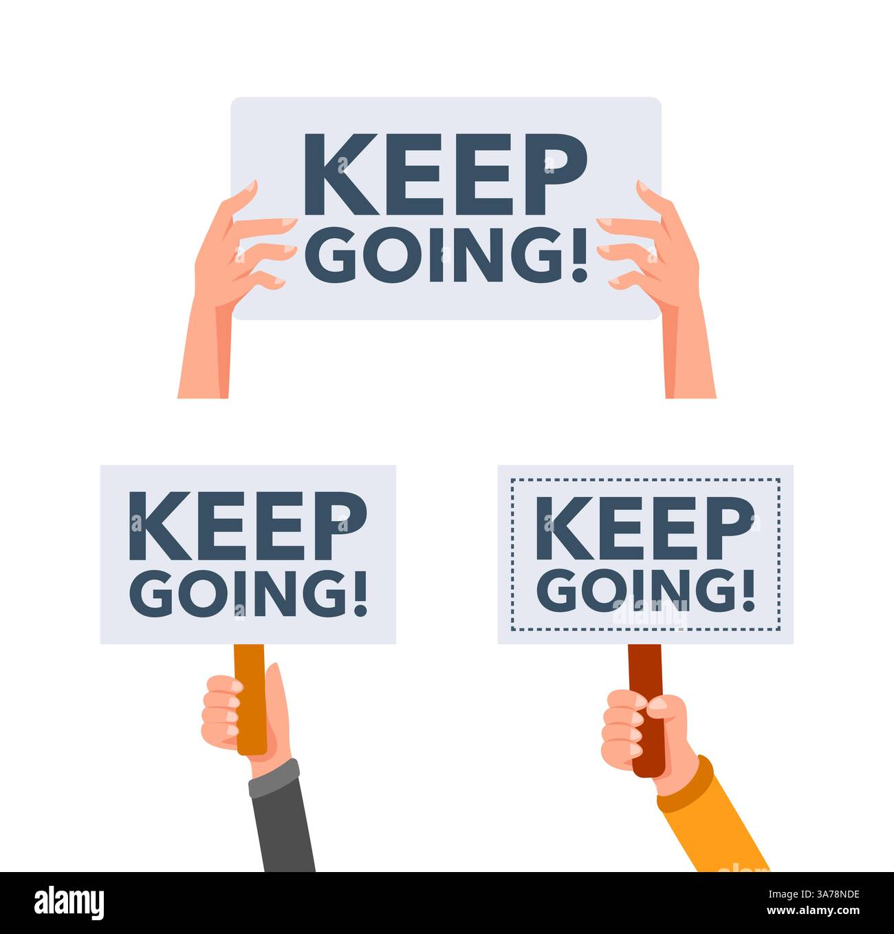Keep going quote poster Cut Out Stock Images & Pictures - Alamy