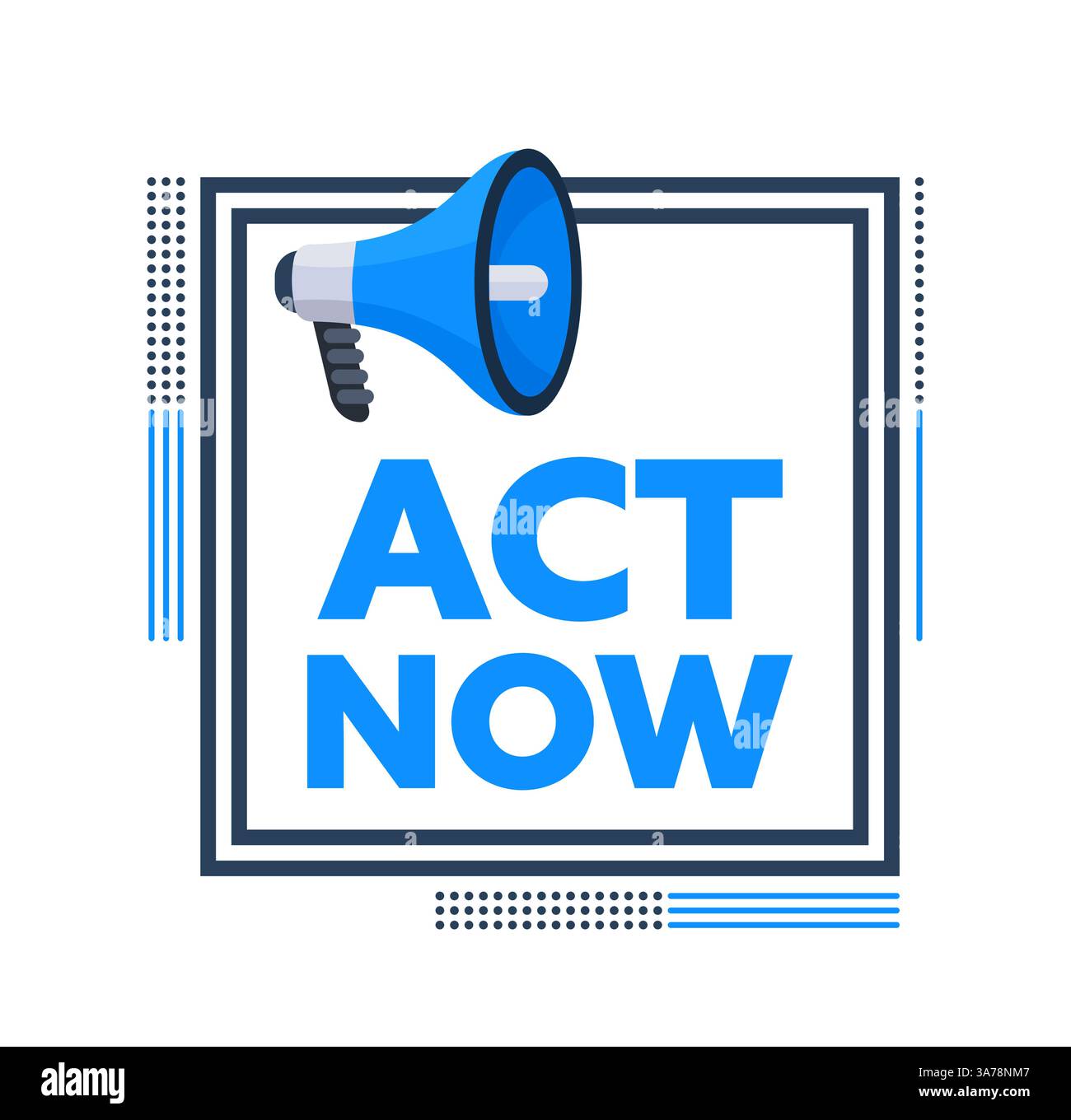 Megaphone announcing limited time offer Stock Vector Images - Alamy