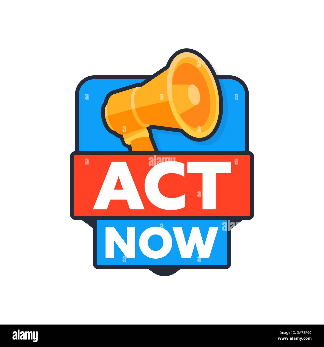 Megaphone announcing limited time offer Stock Vector Images - Alamy