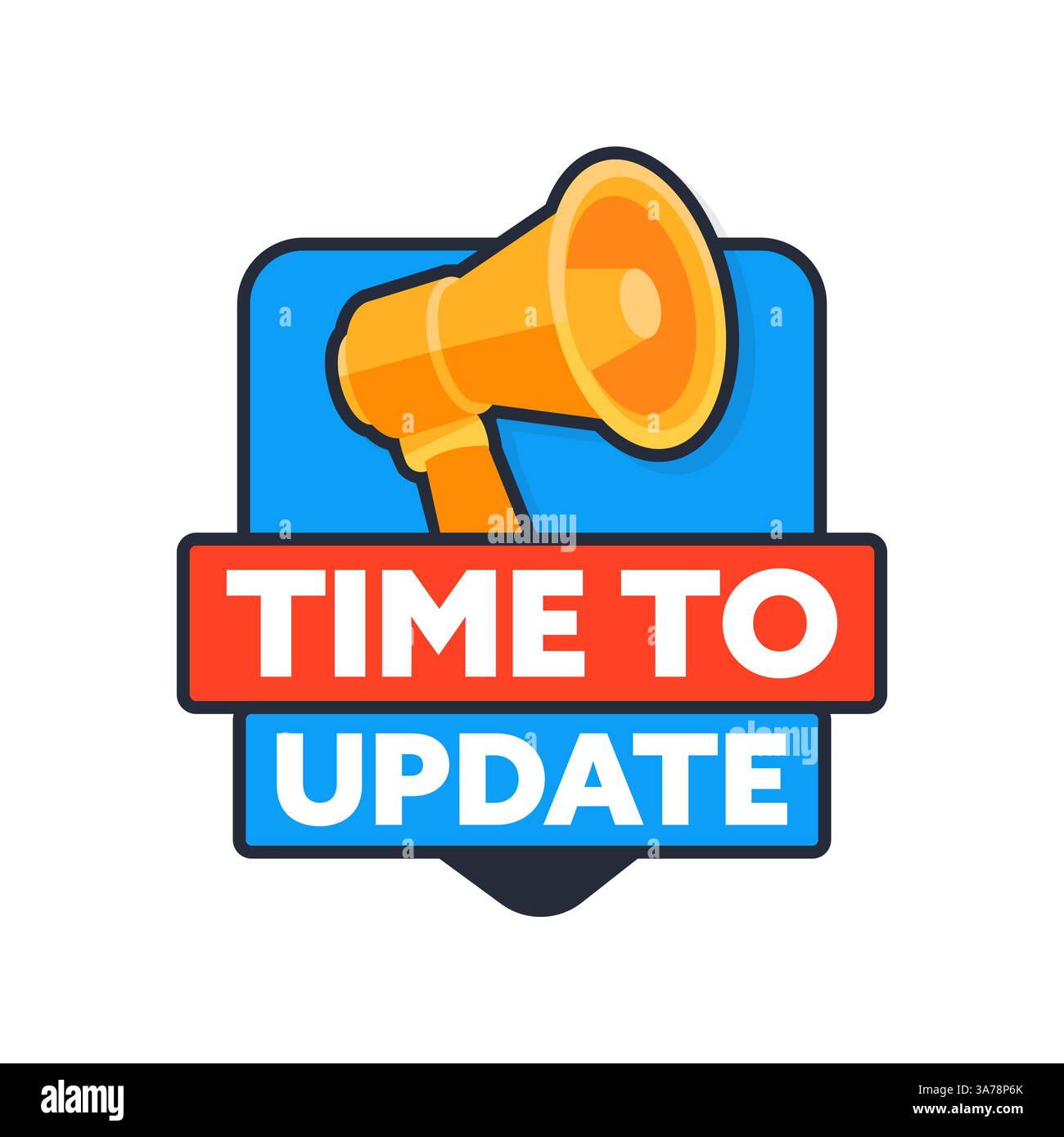 Important message megaphone red Stock Vector Images - Alamy