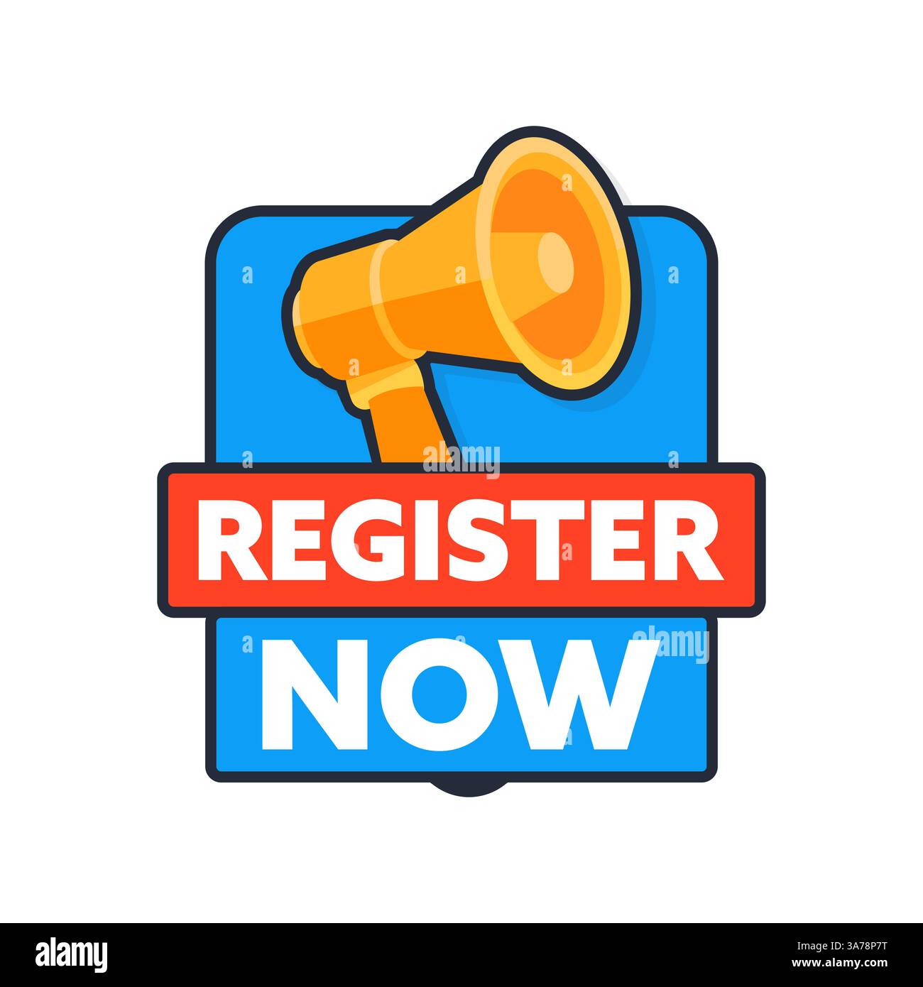 Megaphone vote now message hi-res stock photography and images - Alamy