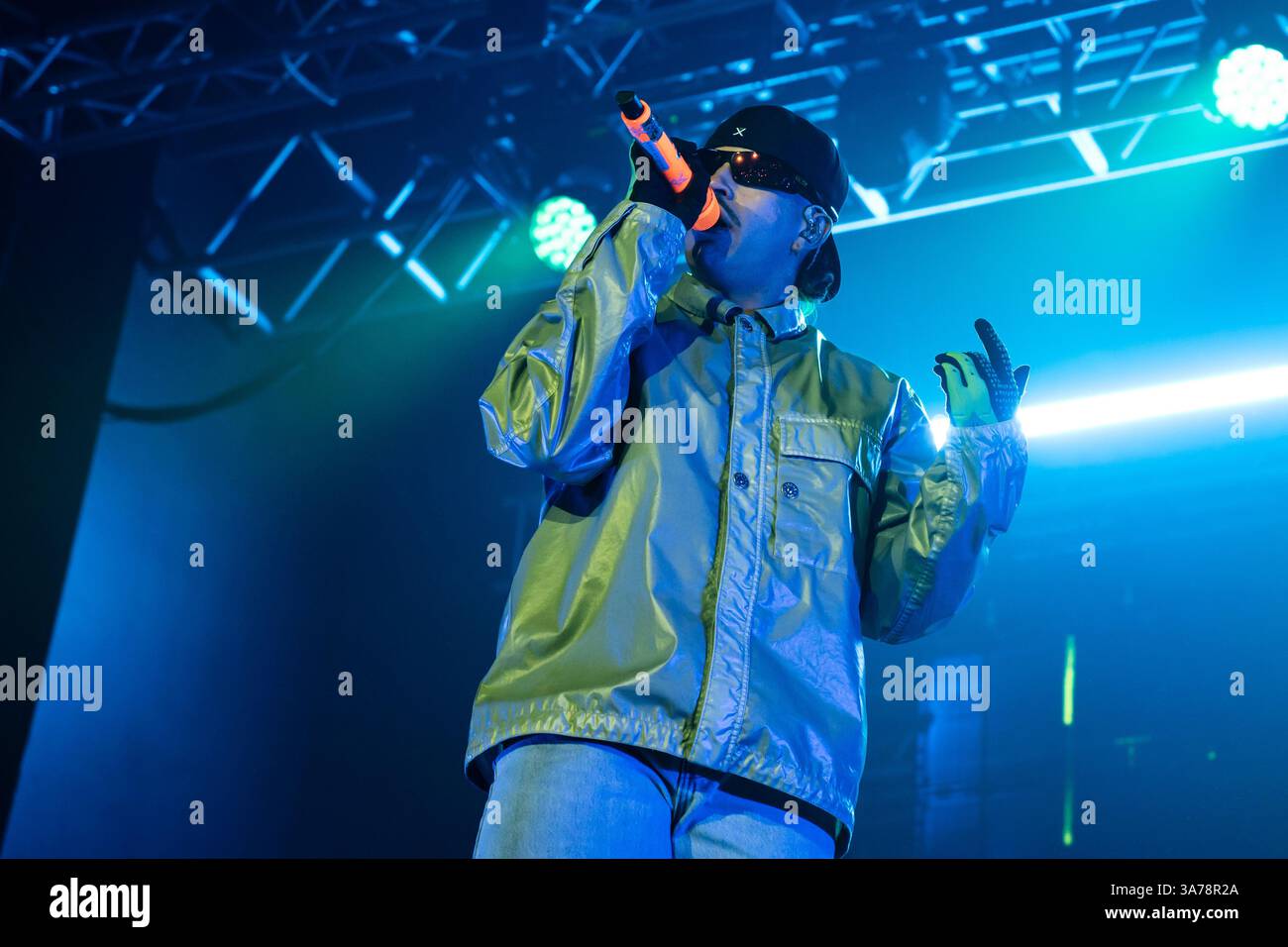 Milan, Italy. 26 March 2025. Colombian singer Feid (Salomòn Villada ...
