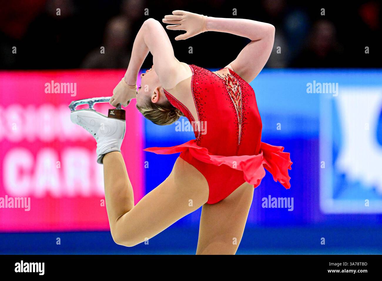 Niina PETROKINA (EST), during Women Short Program, at the ISU World ...