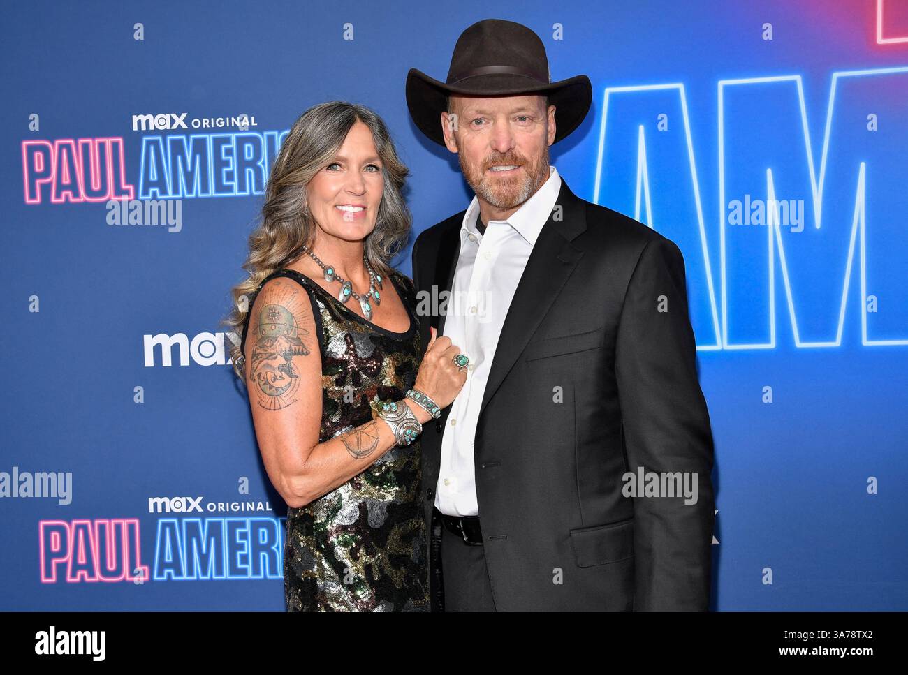 Greg Paul, right, and wife Hawkwind Kelly attend the Max Original ...