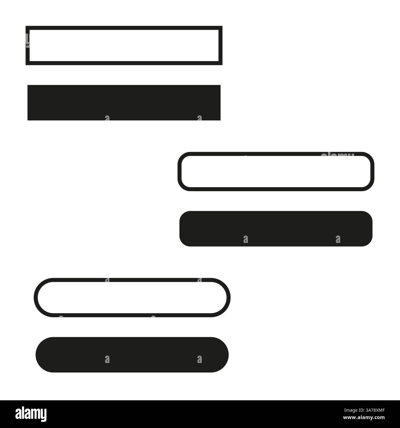 Horizontal lines illustration. Modern graphic bars. Minimal vector ...