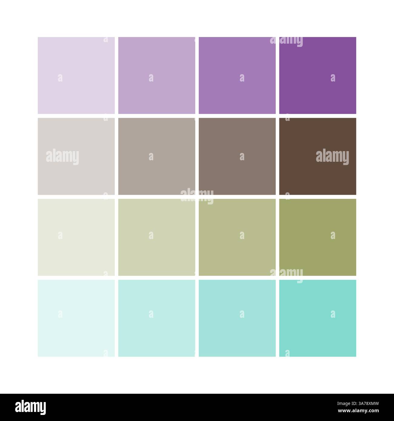Purple color palette. Gradient square design. Soft neutral tones ...