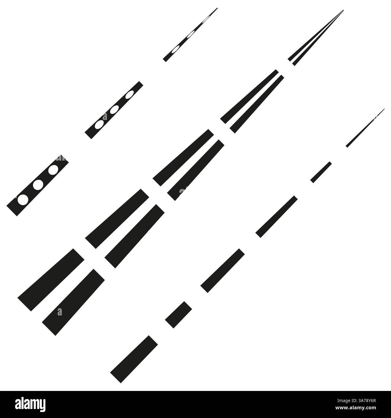 Dynamic speed lines. Abstract motion pattern. White background layout. Vector streak effect ...
