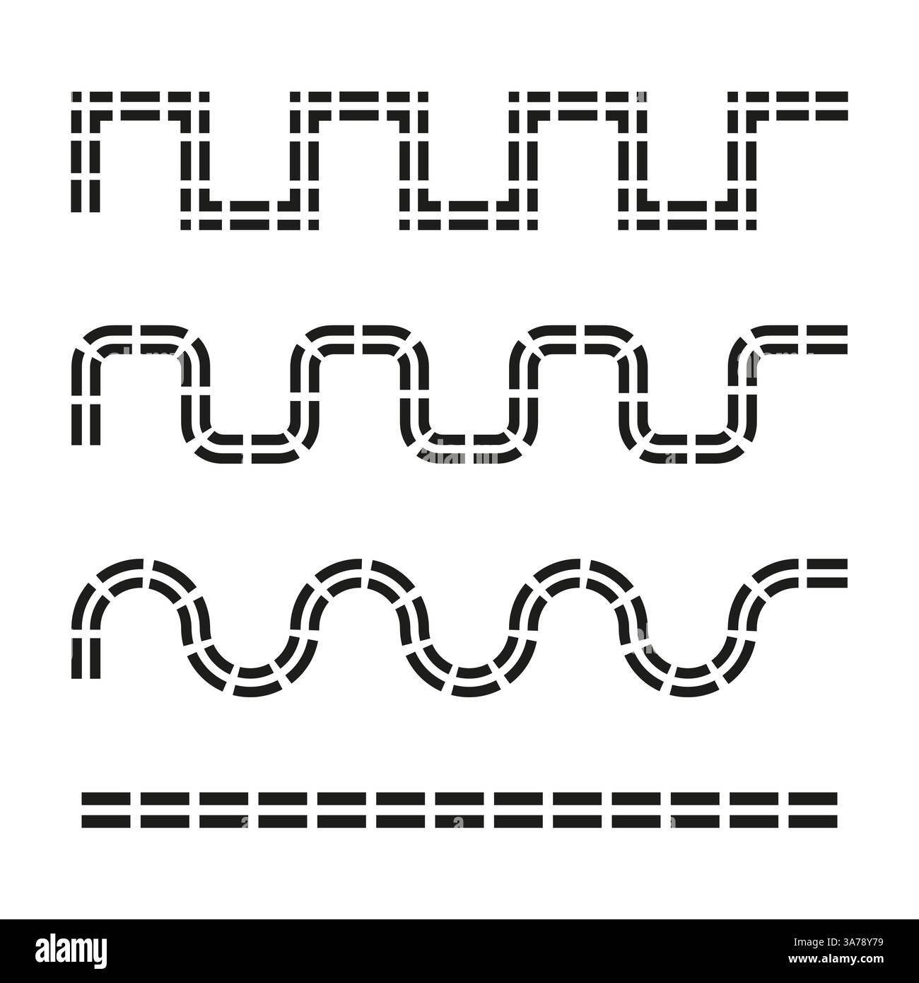 Roadway path Cut Out Stock Images & Pictures - Alamy