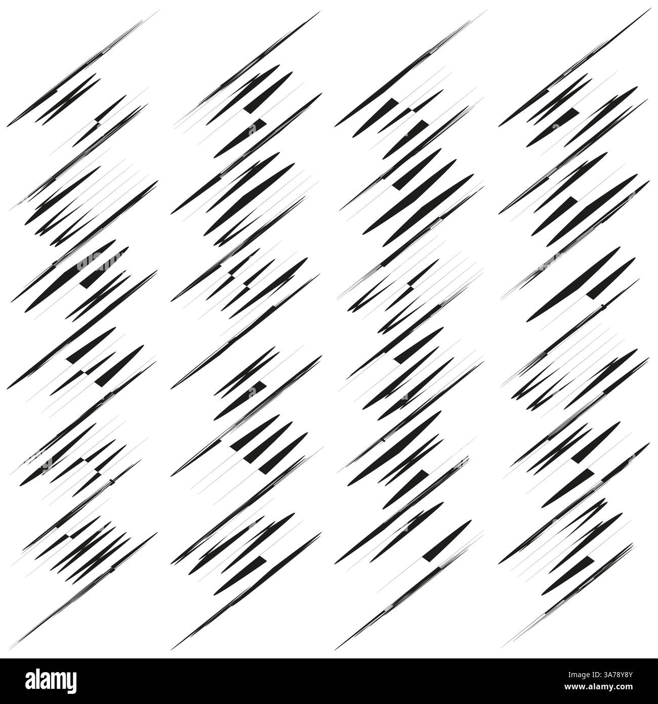 Diagonal line pattern. Bold abstract strokes. Dynamic black lines. Minimal geometric style Stock ...