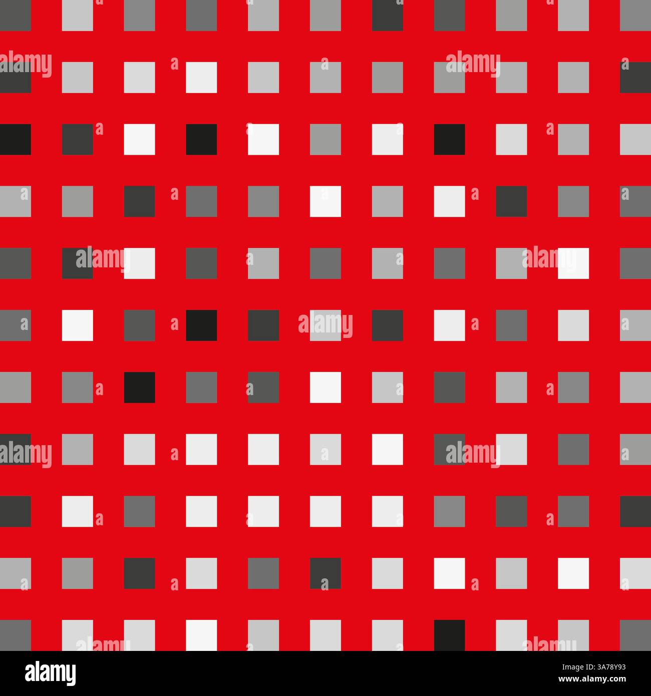 Red square pattern. Geometric pixel background. Abstract digital ...