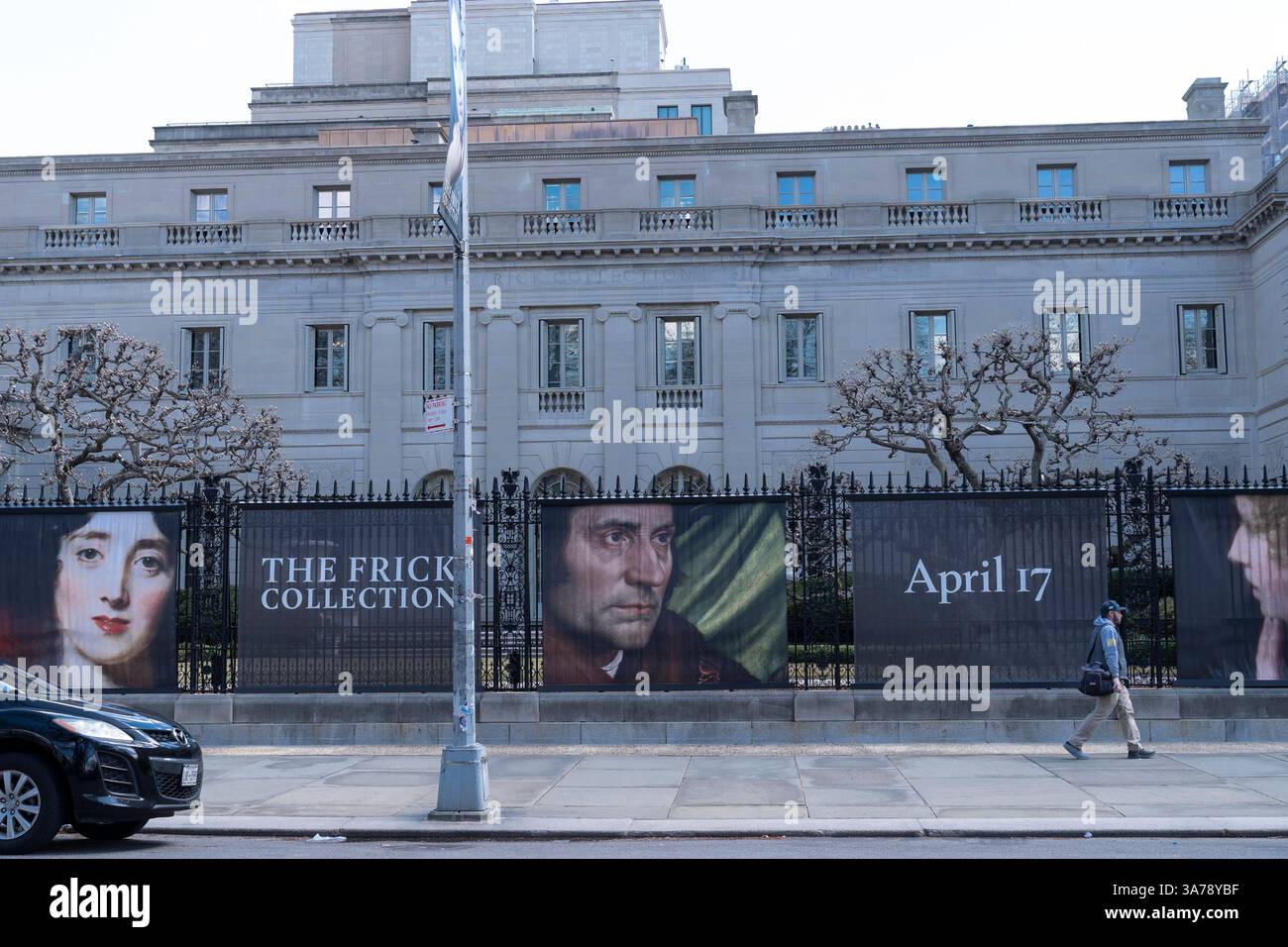 View of exterior of The Frick Collection after extensive renovation ...