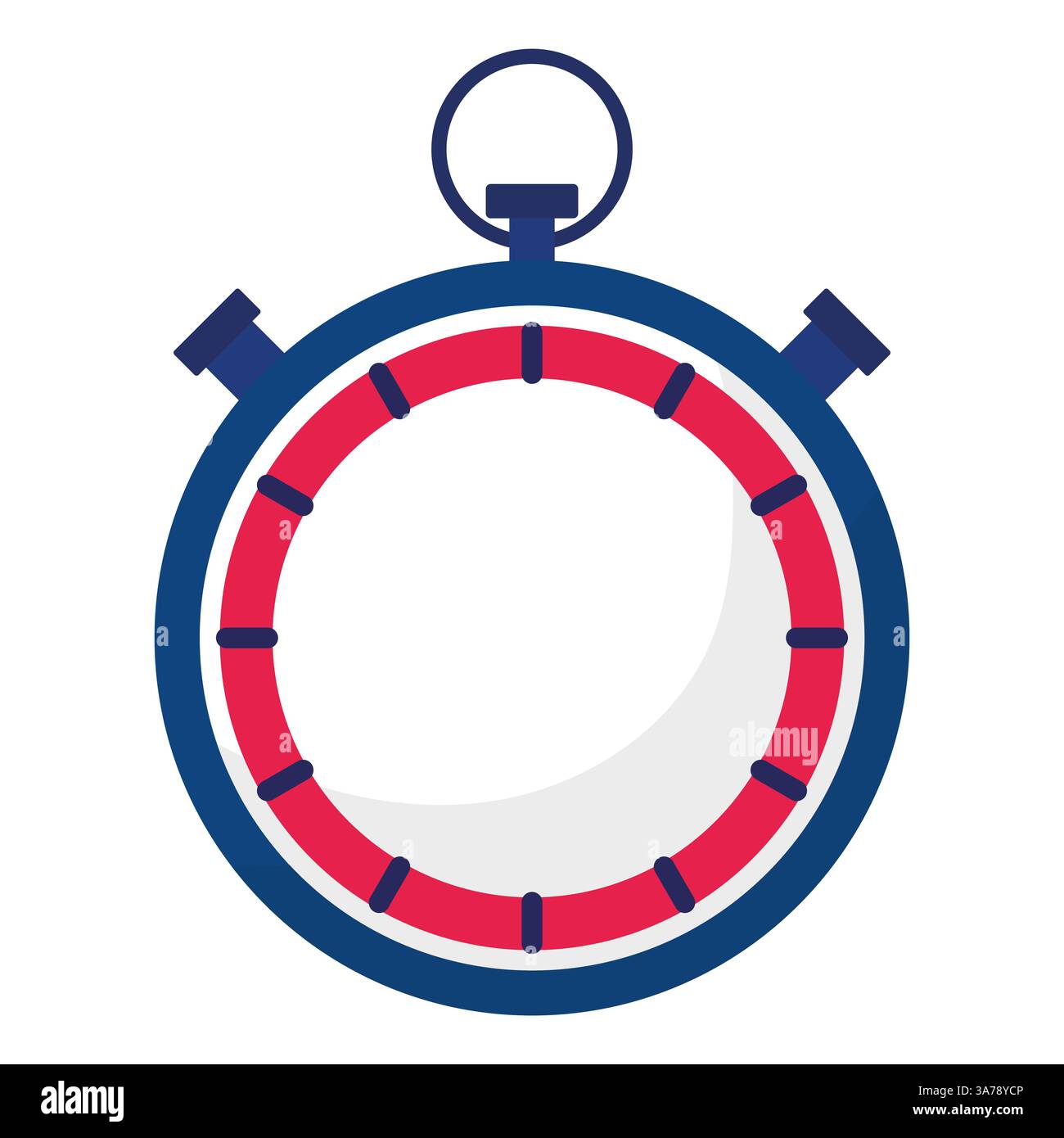 Stopwatch countdown icon. Empty timer shape. Classic timepiece outline ...