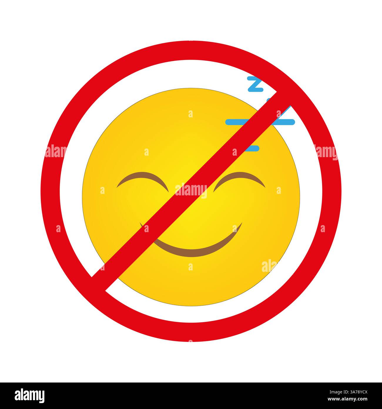 Sleeping prohibited Stock Vector Images - Alamy