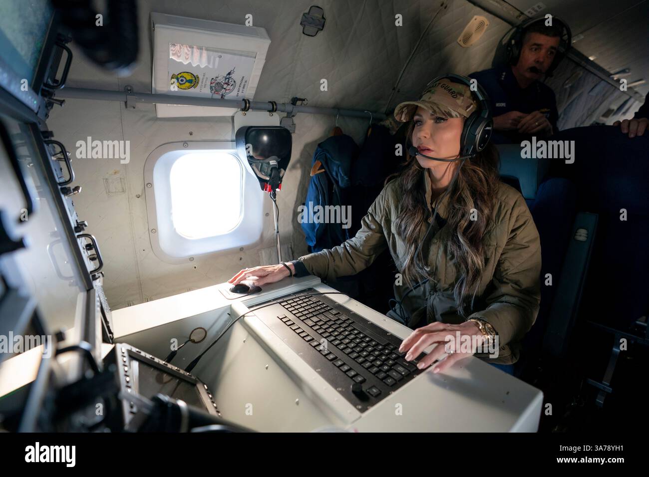 Department of Homeland Security (DHS) Secretary Kristi Noem receives an ...