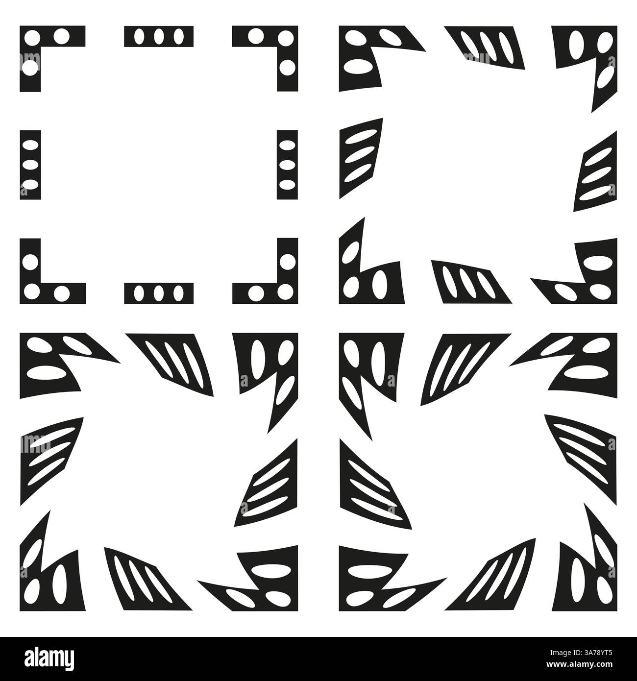 Frame icon. Corner design symbol. Decorative border illustration ...