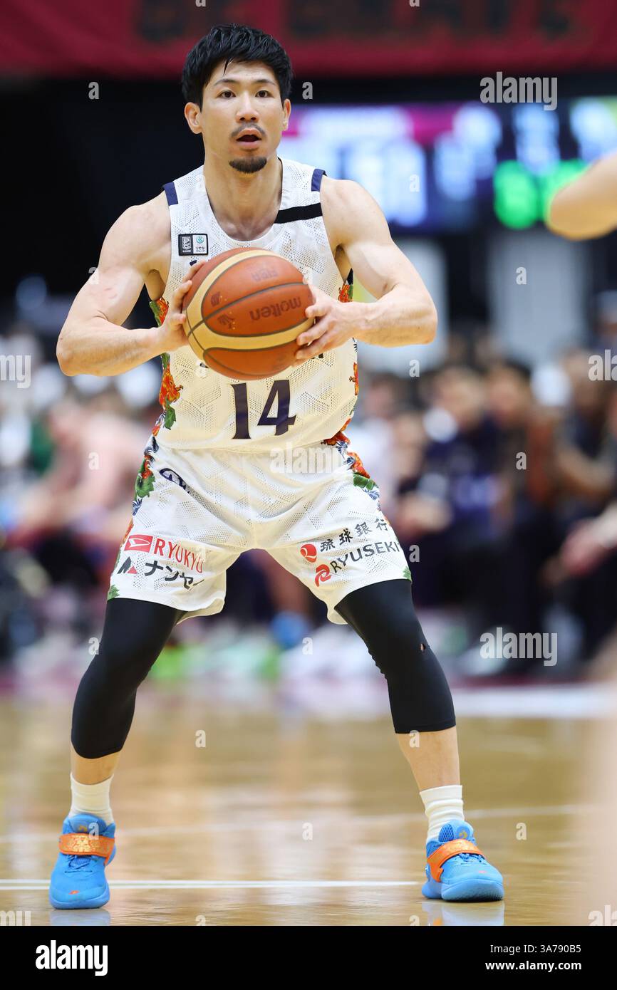 Kawasaki Todoroki Arena, Kanagawa, Japan. 26th Mar, 2025. Ryuichi Kishimoto (Golden Kings ...