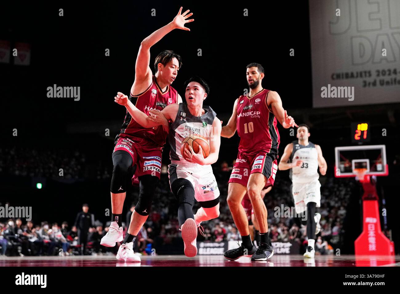 Chiba, Japan. 26th Mar, 2025. (L-R) Soichiro Inoue (Alphas), Riku ...