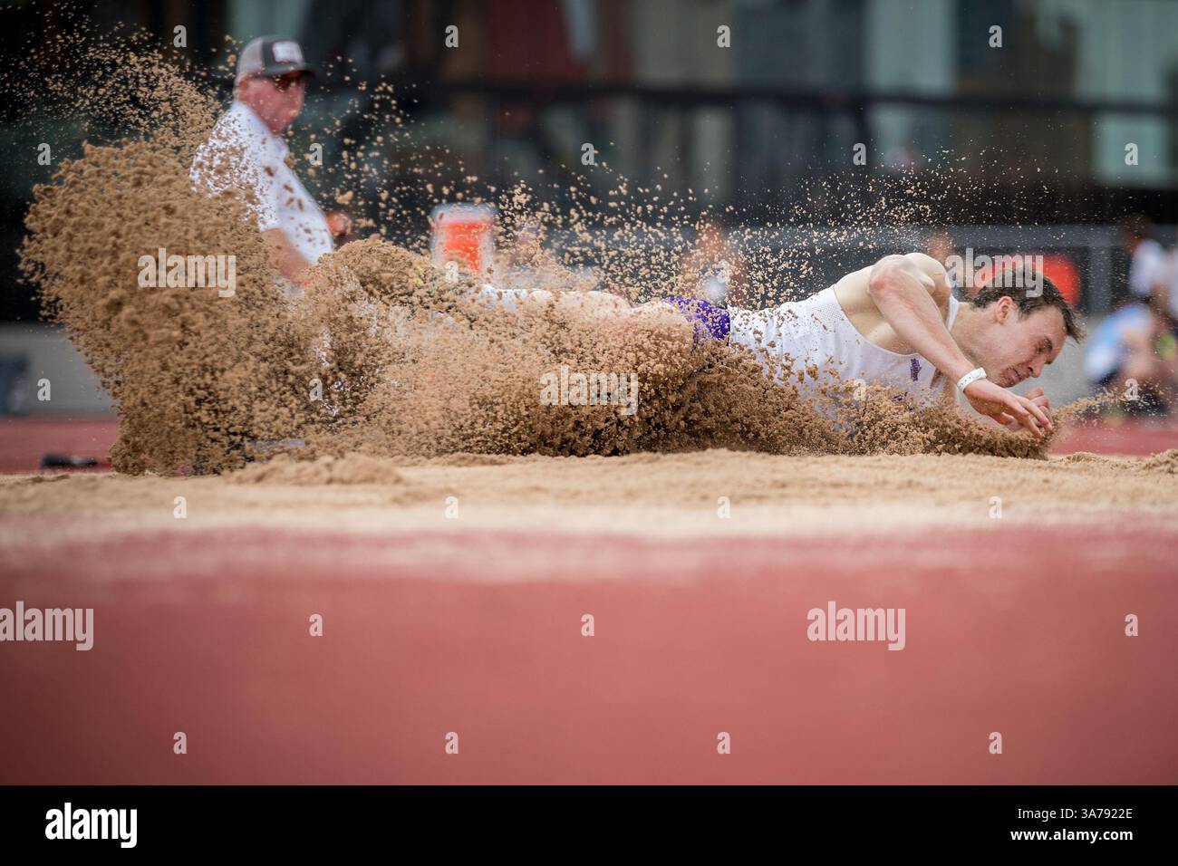 March 26, 2025: St. Thomas Tommies athlete Jack Rosner competes in the ...