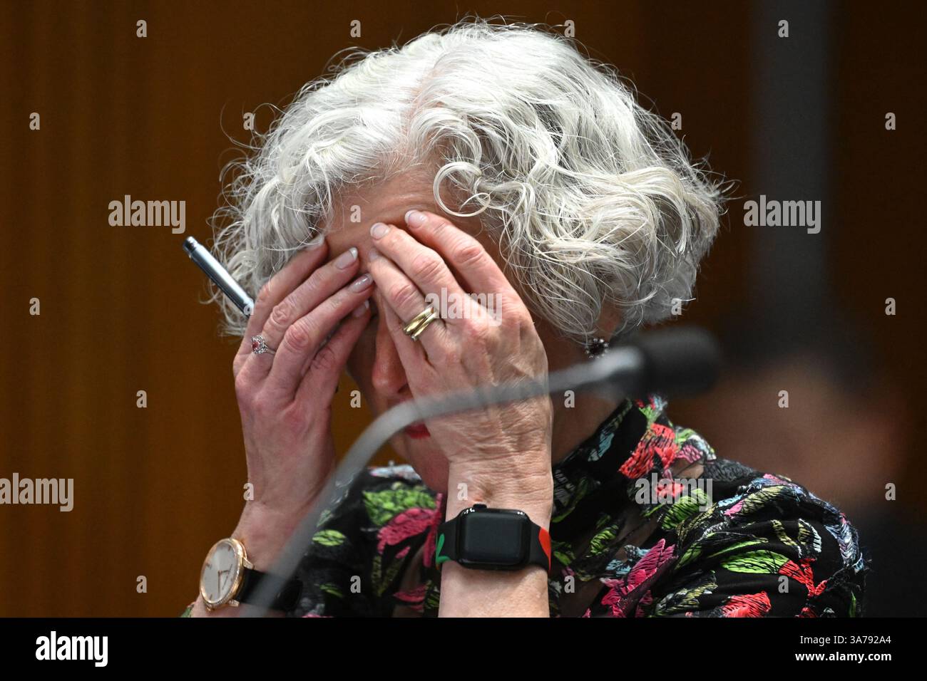 Canberra, Australia. 27th Mar, 2025. Secretary of the Department of ...