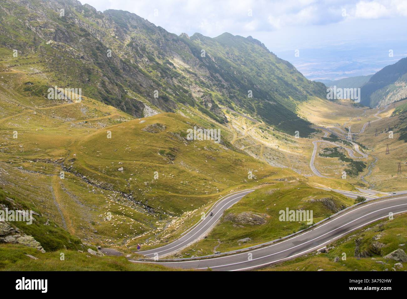 Fagaras Mountains and Transfagarasan view from Lake Balea, Sibiu ...