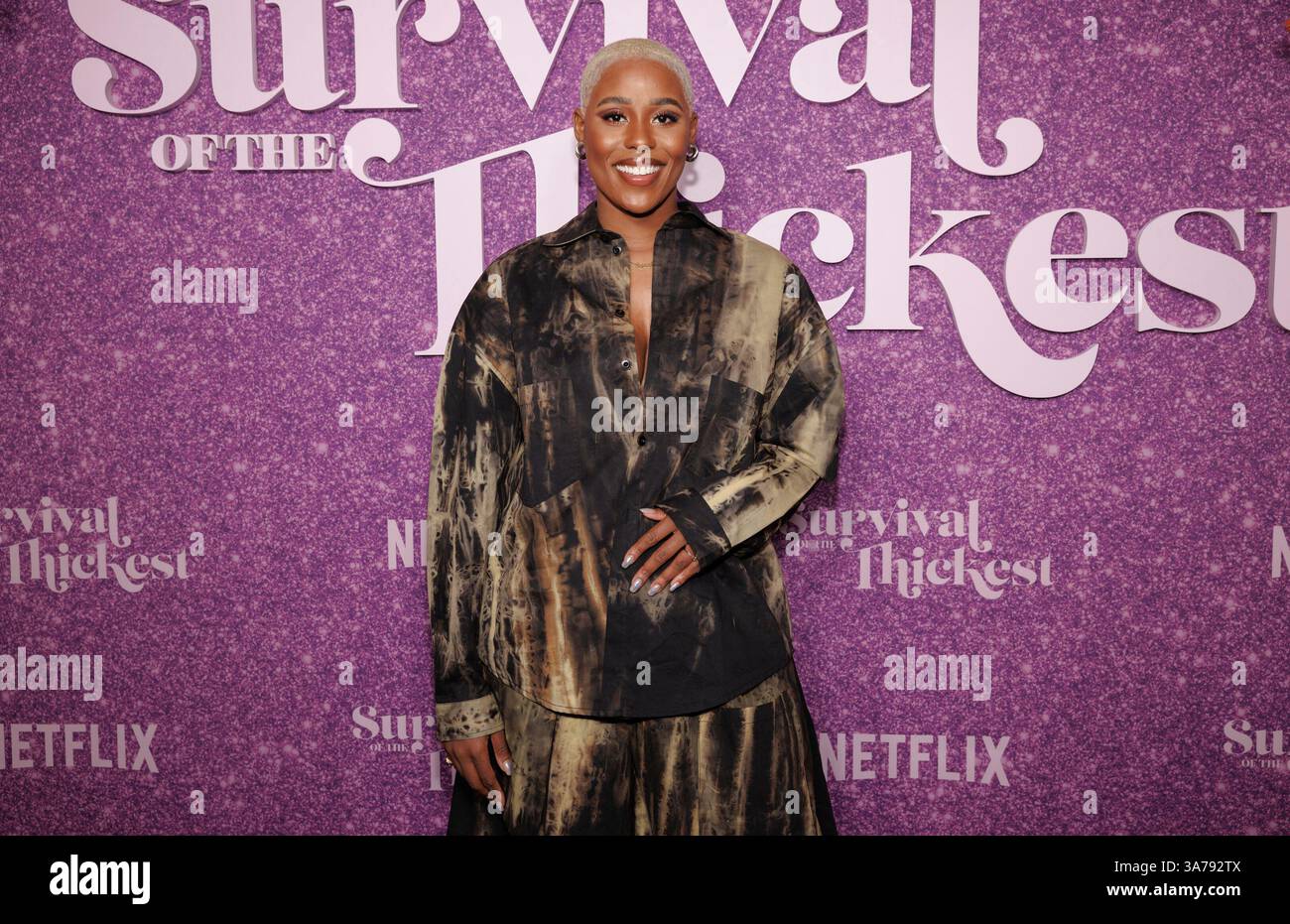 Jerrie Johnson attends the premiere of Netflix's "Survival of the ...
