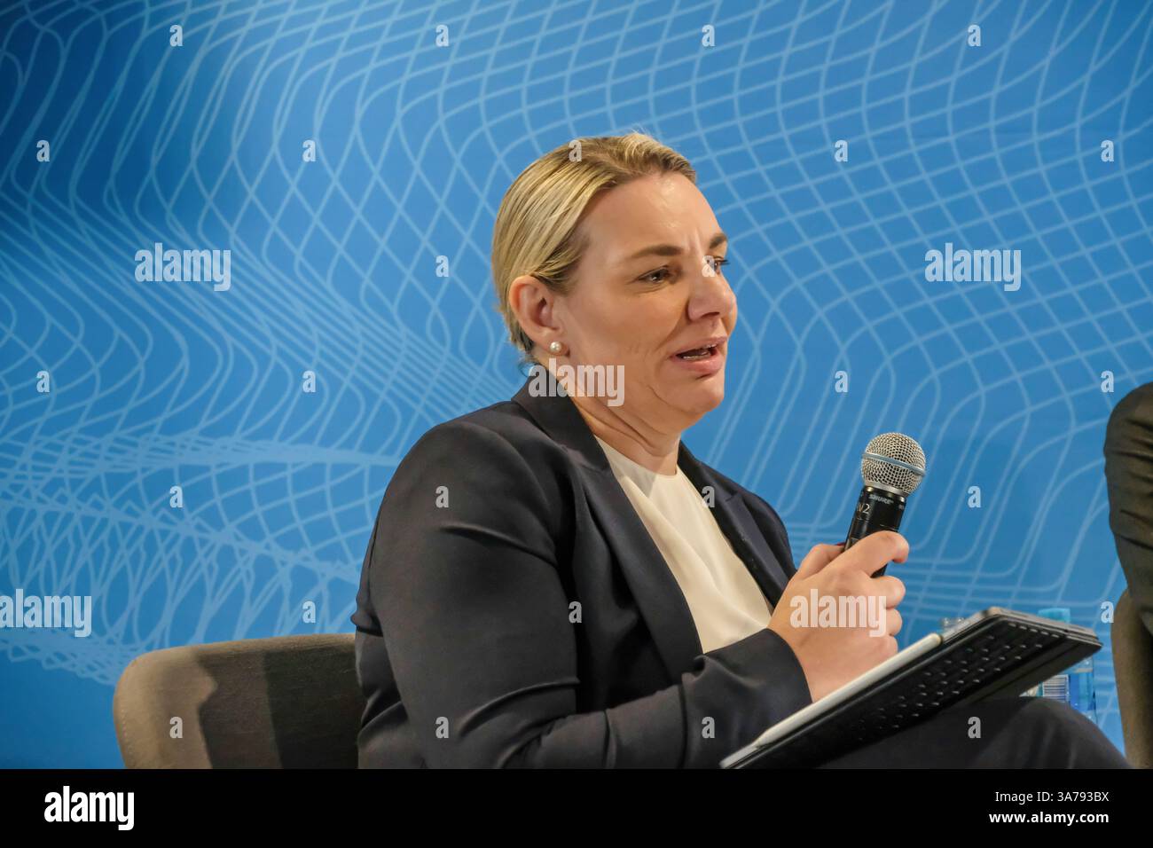 Adjunct Fellow in Naval Studies at UNSW, Sydney Jennifer Parker seen at ...