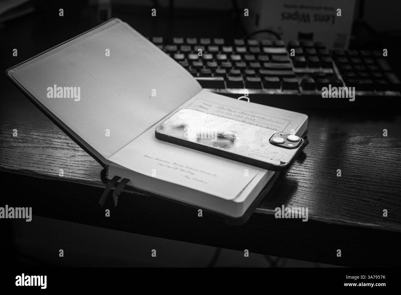 Desktop computer mockup on Black and White Stock Photos & Images - Alamy