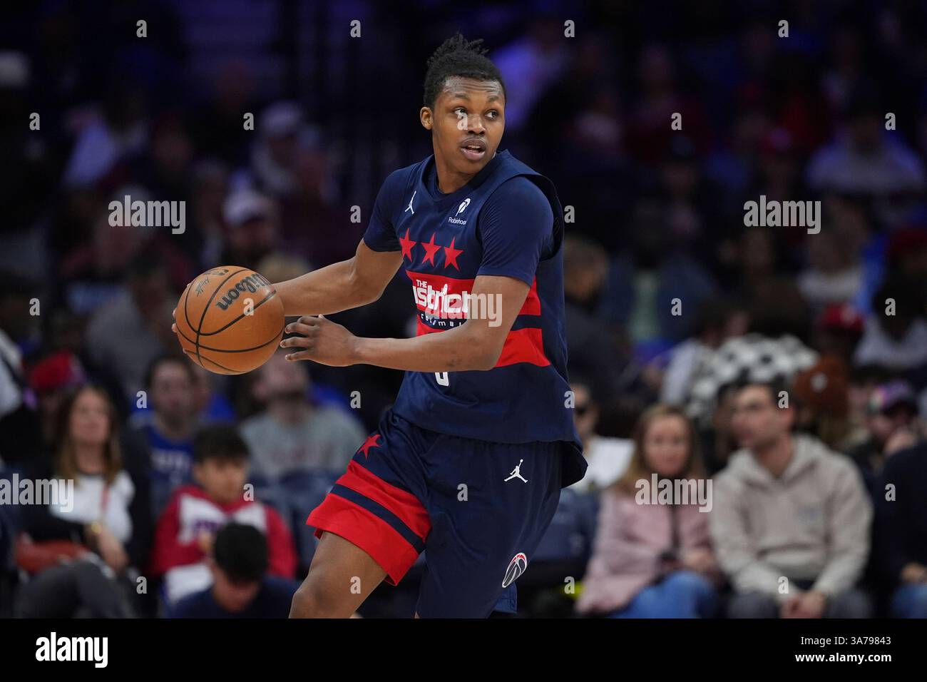 Washington Wizards' Bub Carrington plays during an NBA basketball game ...
