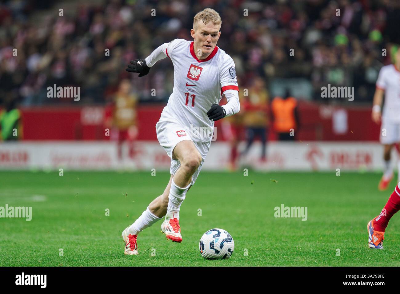 Warsaw, Poland. 24th Mar, 2025. Karol Swiderski of Poland seen in ...