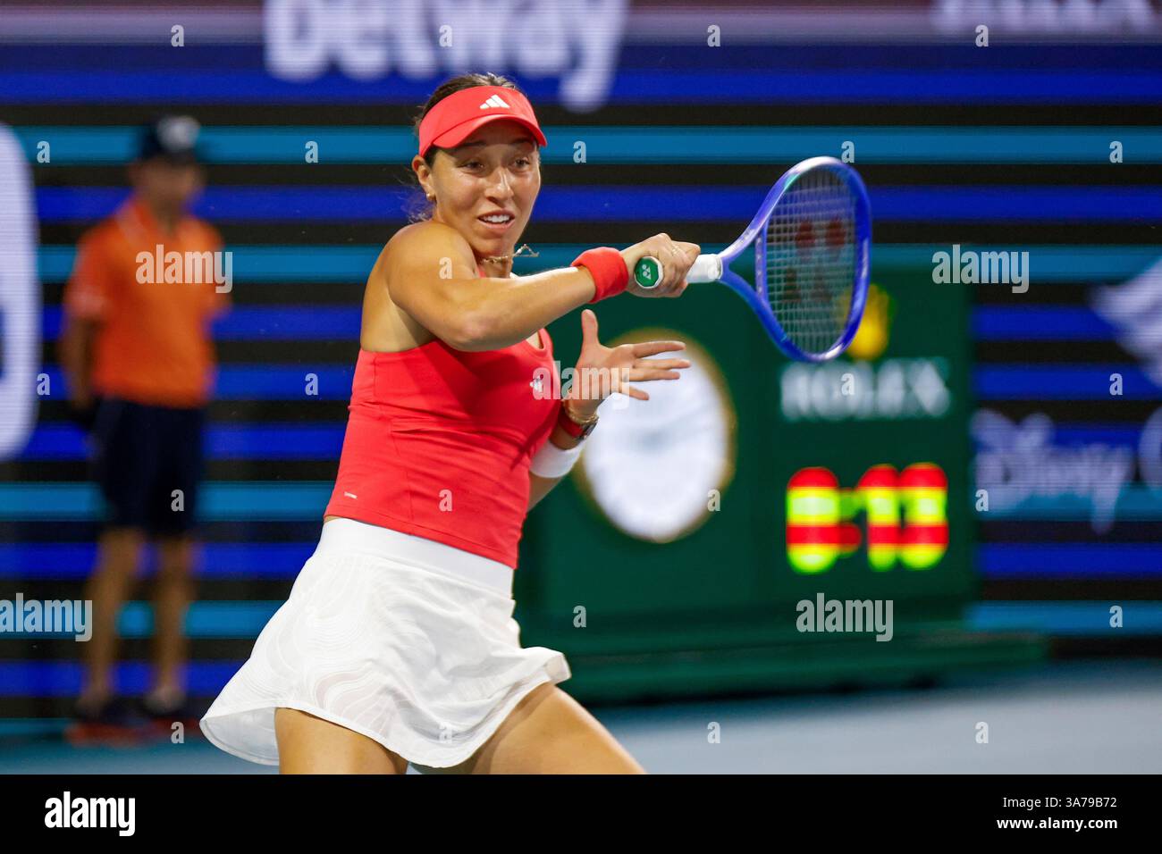 MIAMI GARDENS, FL - MARCH 26: Jessica Pegula (USA) in action against ...