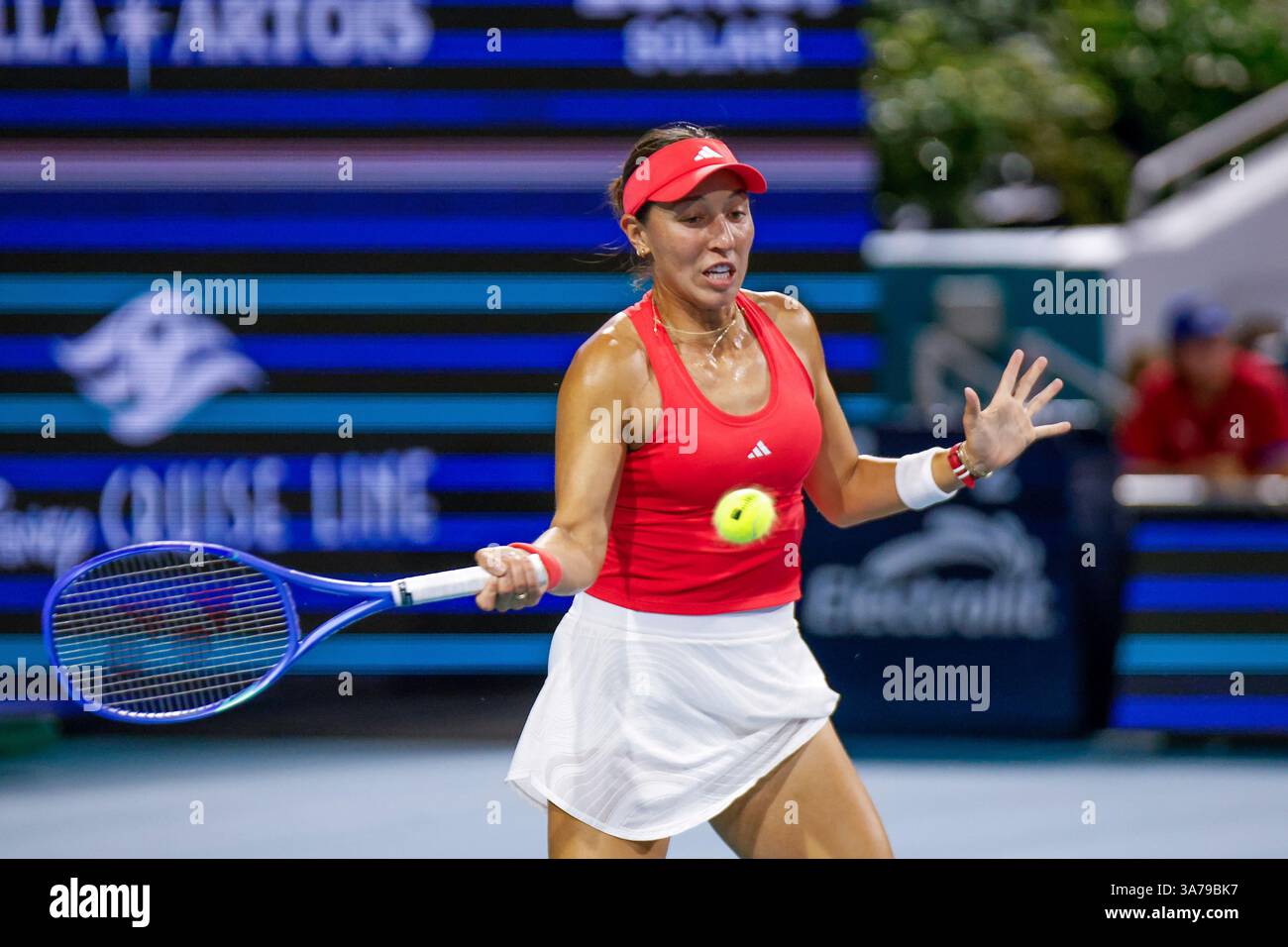 MIAMI GARDENS, FL - MARCH 26: Jessica Pegula (USA) in action against ...
