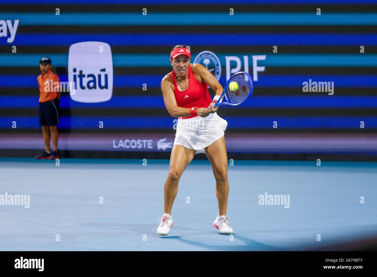 MIAMI GARDENS, FL - MARCH 26: Jessica Pegula (USA) in action against ...