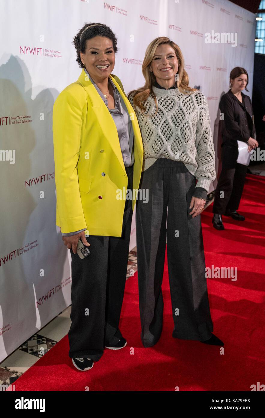 Sara Sidner and Kate Bolduan attend New York Women in Film & Television ...
