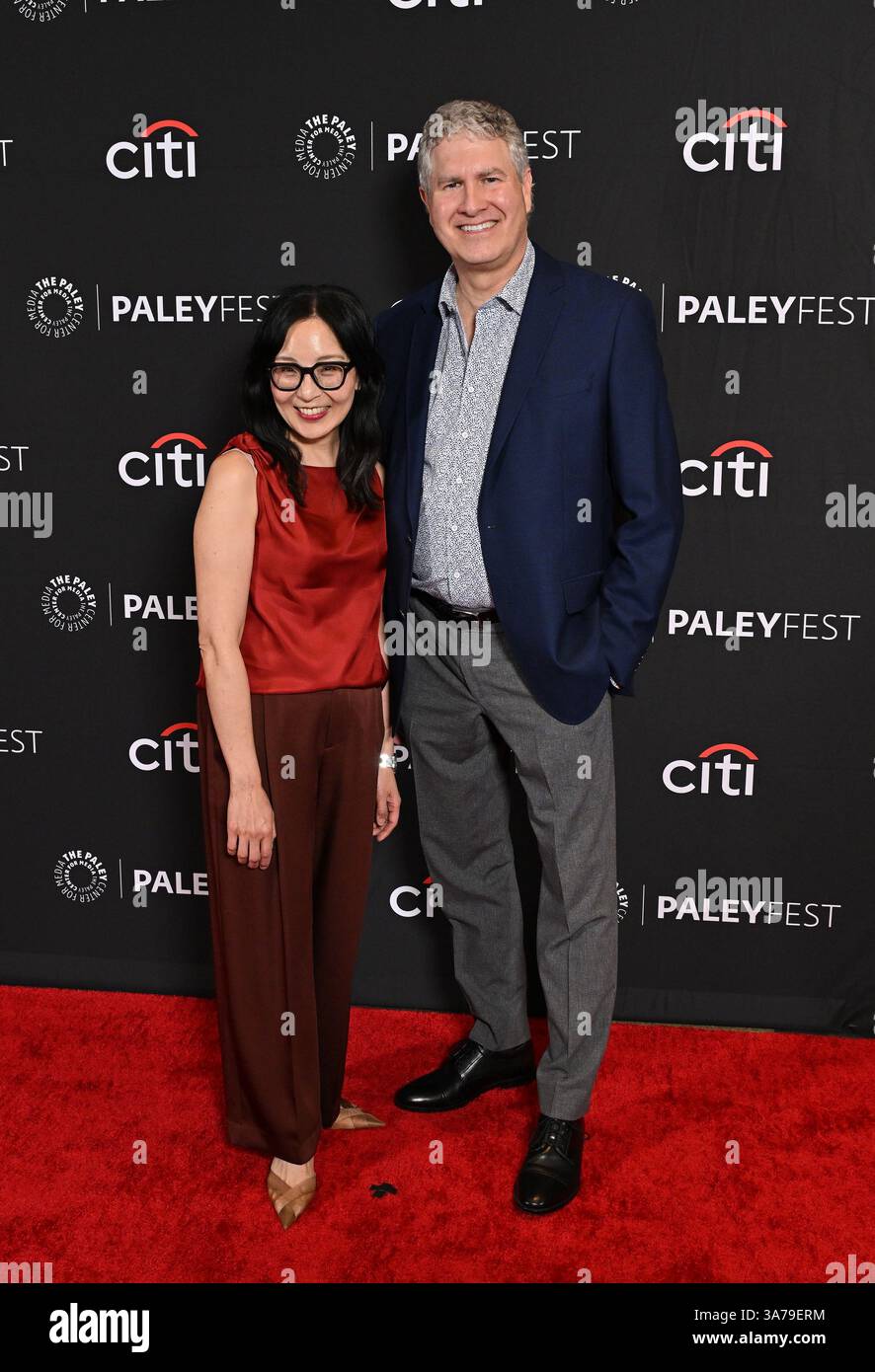 Yahlin Chang and Eric Tuchman arriving at Netflix’s “The Handmaid’s Tale - A Farewell Salute ...