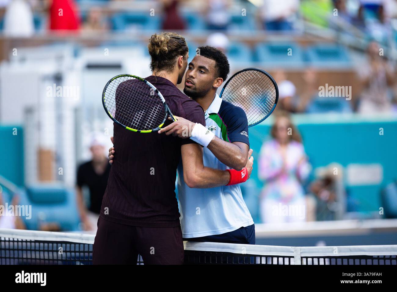 MIAMI GARDENS, FLORIDA - MARCH 26: Arthur Fils of France meets at the ...