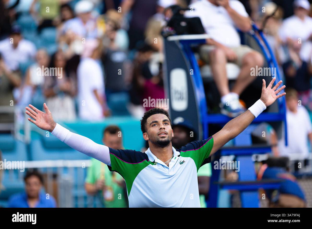 MIAMI GARDENS, FLORIDA - MARCH 26: Arthur Fils of France celebrates ...