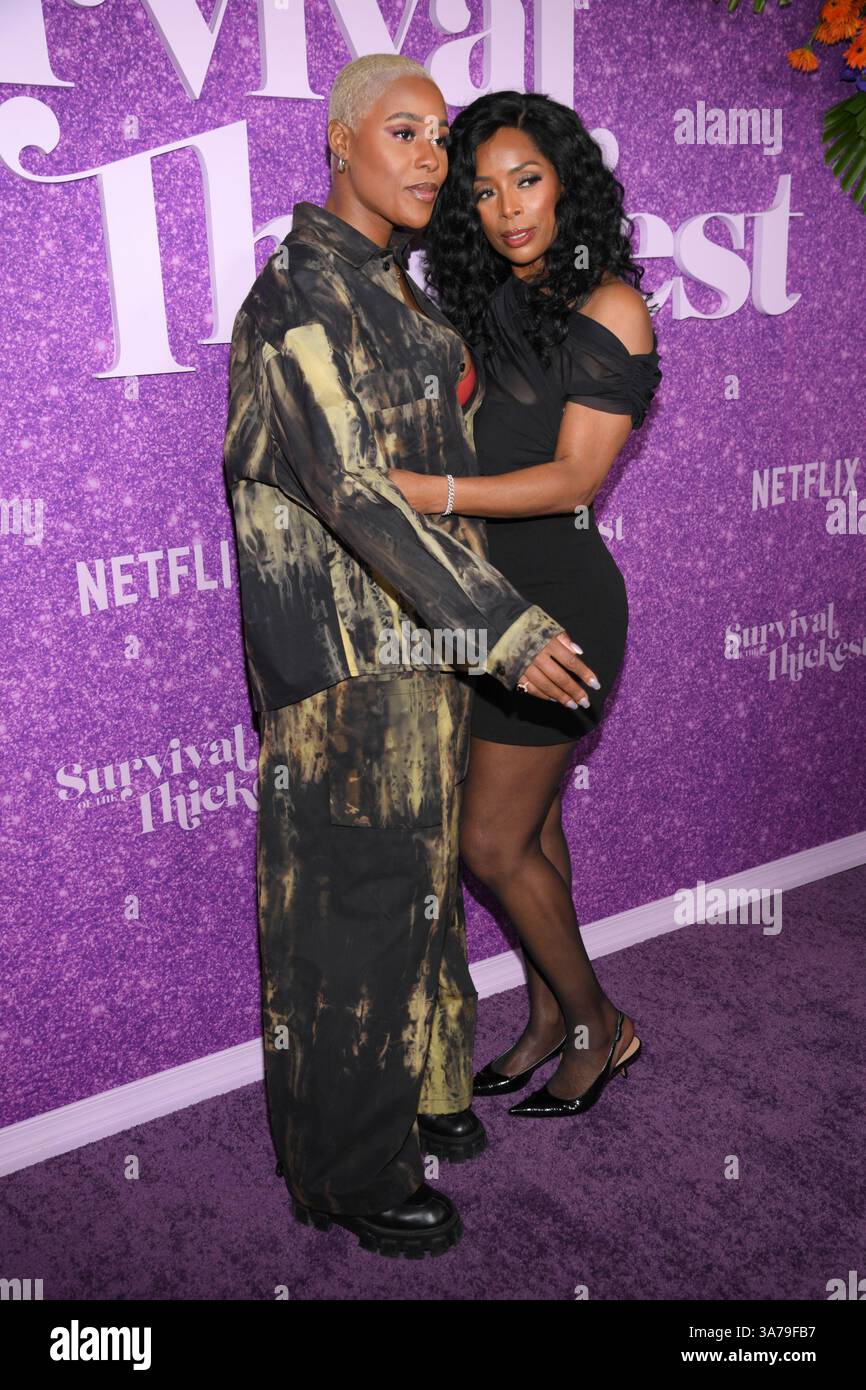 New York, USA. 26th Mar, 2025. (L-R) Jerrie Johnson and Tasha Smith ...