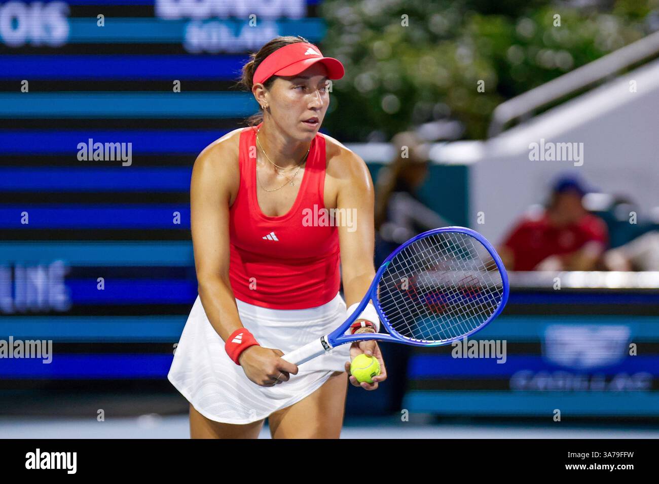 MIAMI GARDENS, FL - MARCH 26: Jessica Pegula (USA) in action against ...