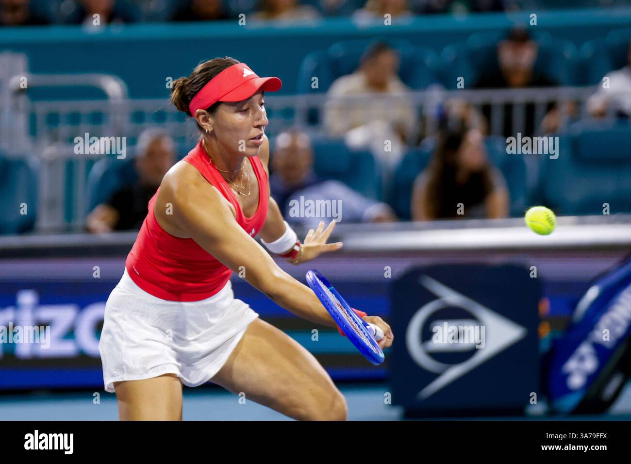 MIAMI GARDENS, FL - MARCH 26: Jessica Pegula (USA) in action against ...