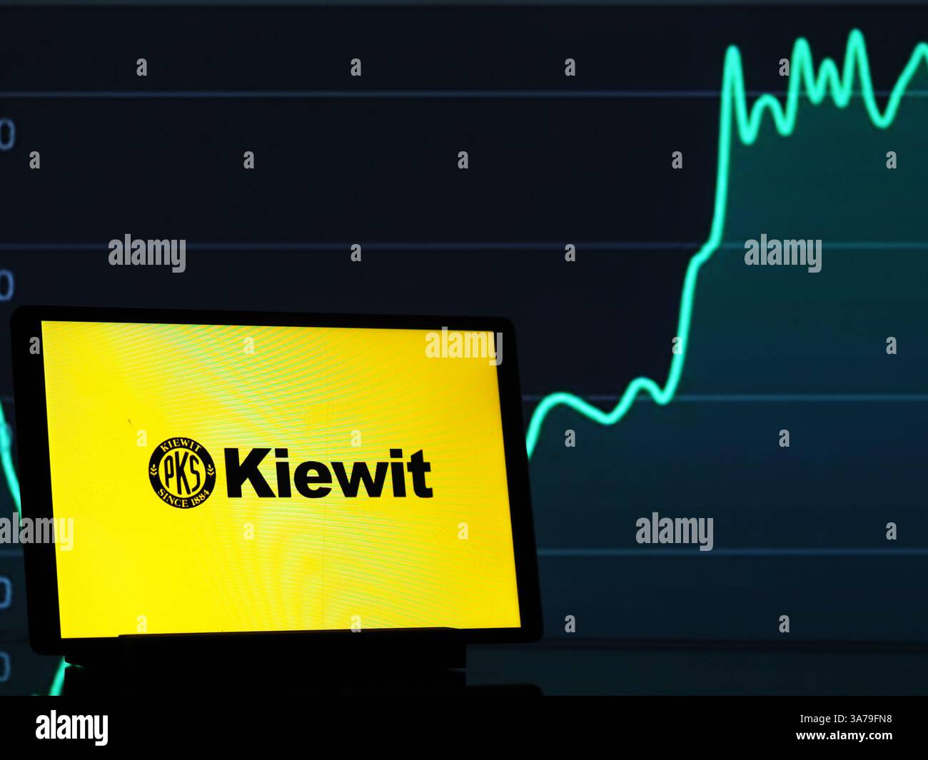 Germany. 26th Mar, 2025. In this photo illustration, the Kiewit ...