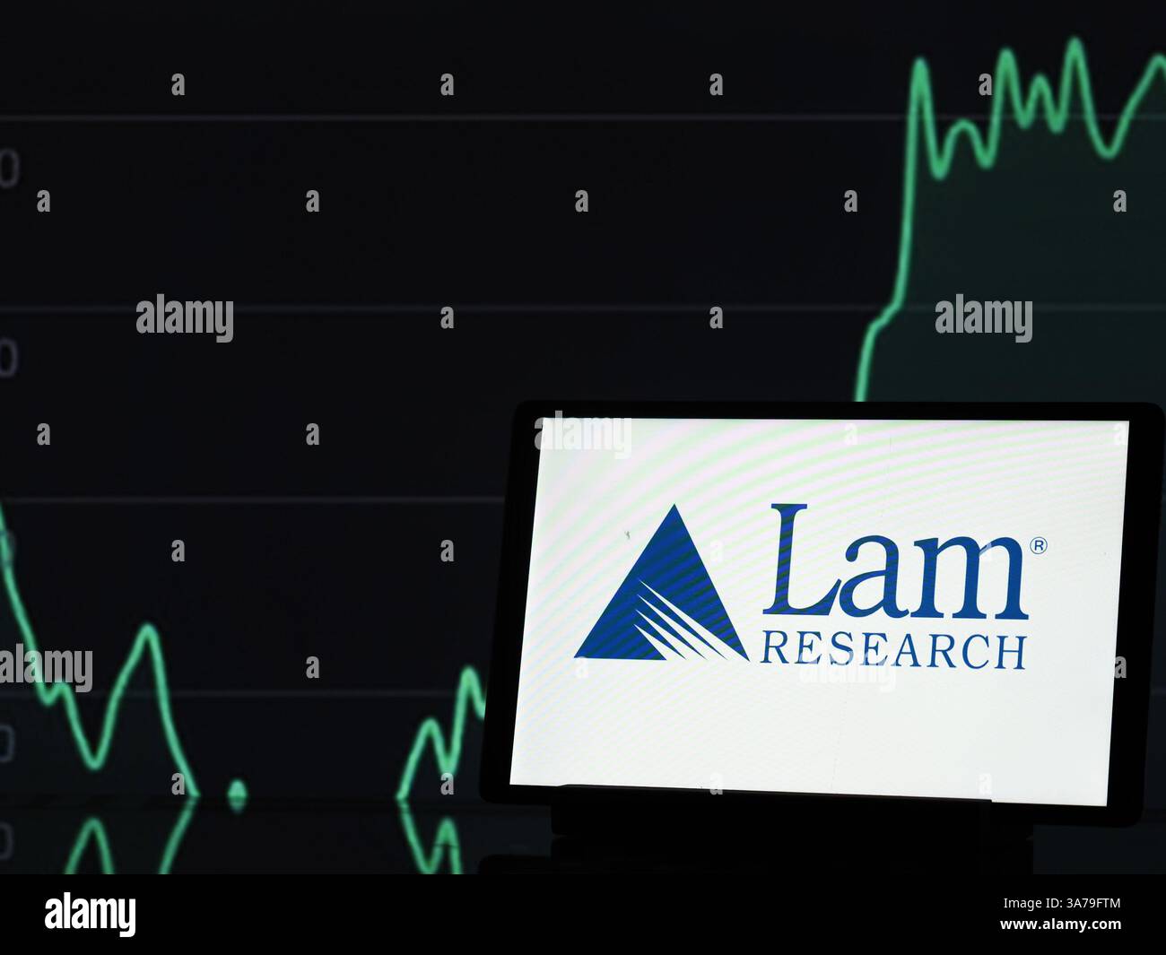 Germany. 26th Mar, 2025. In this photo illustration, the Lam Research ...