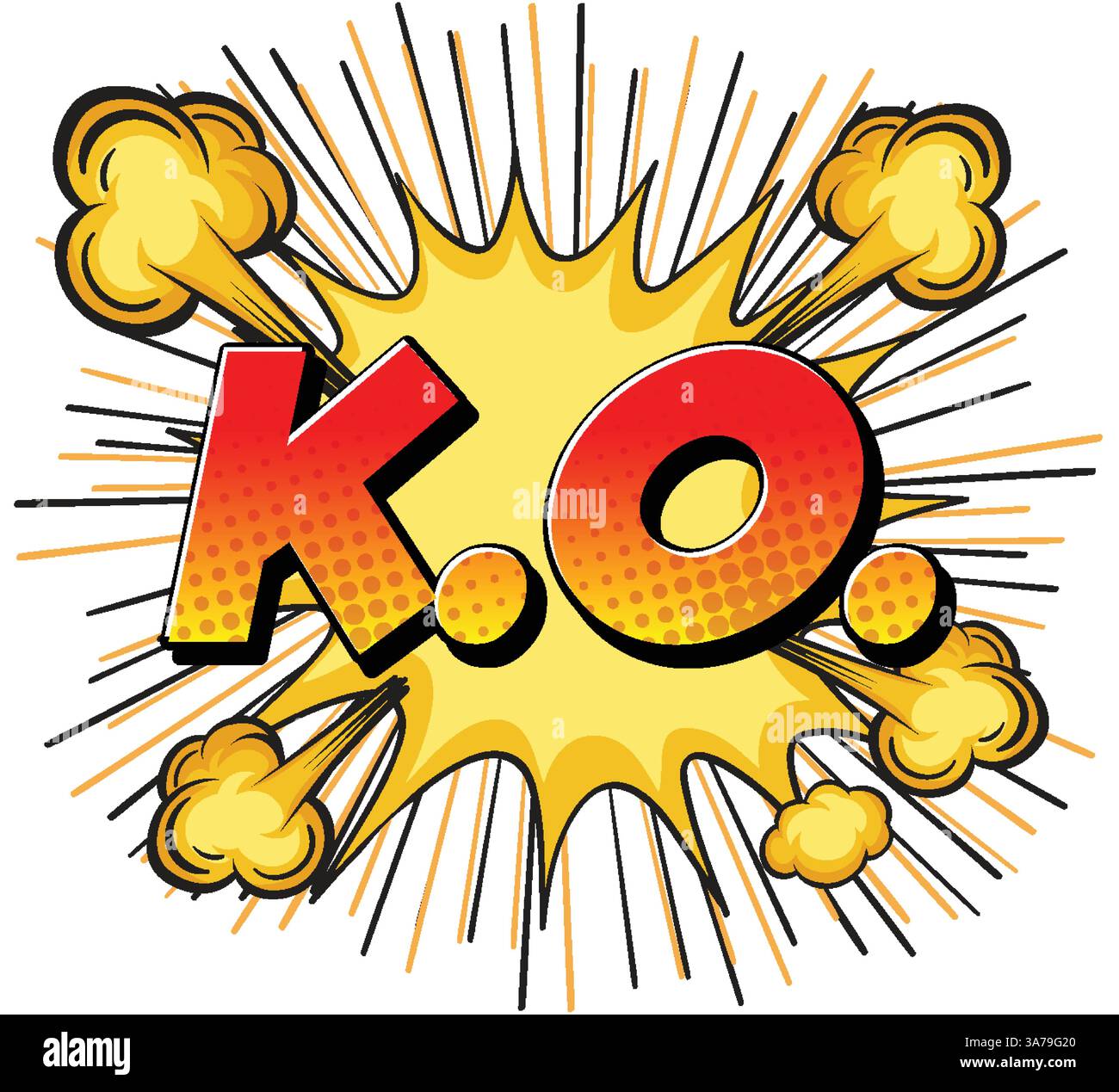 Animation vibrant red orange yellow Cut Out Stock Images & Pictures - Alamy