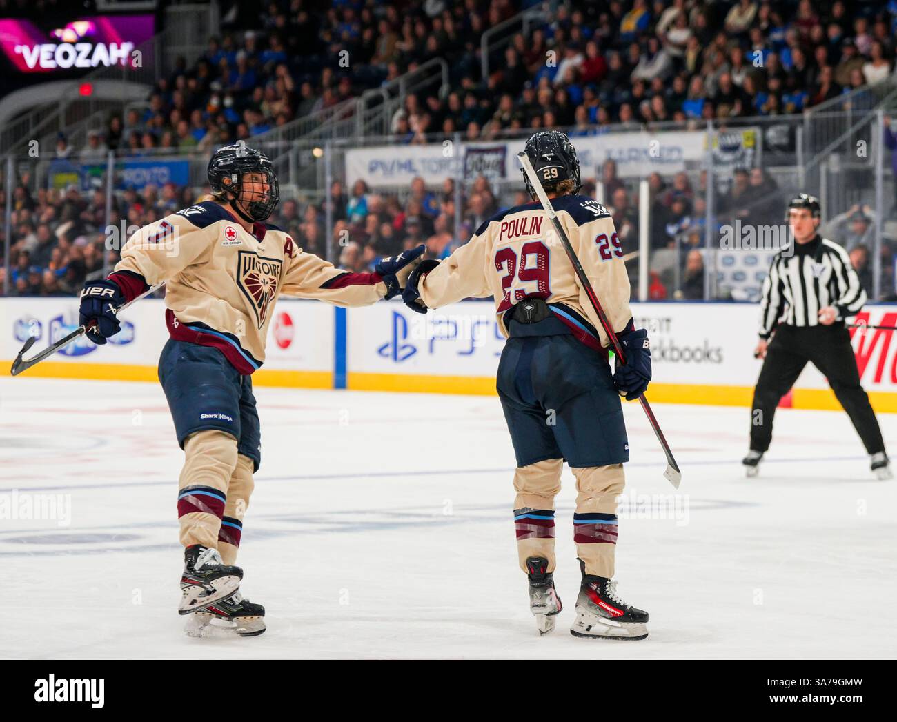 Toronto, Canada. 06th Mar, 2025. Montreal Victoire forward, Marie ...