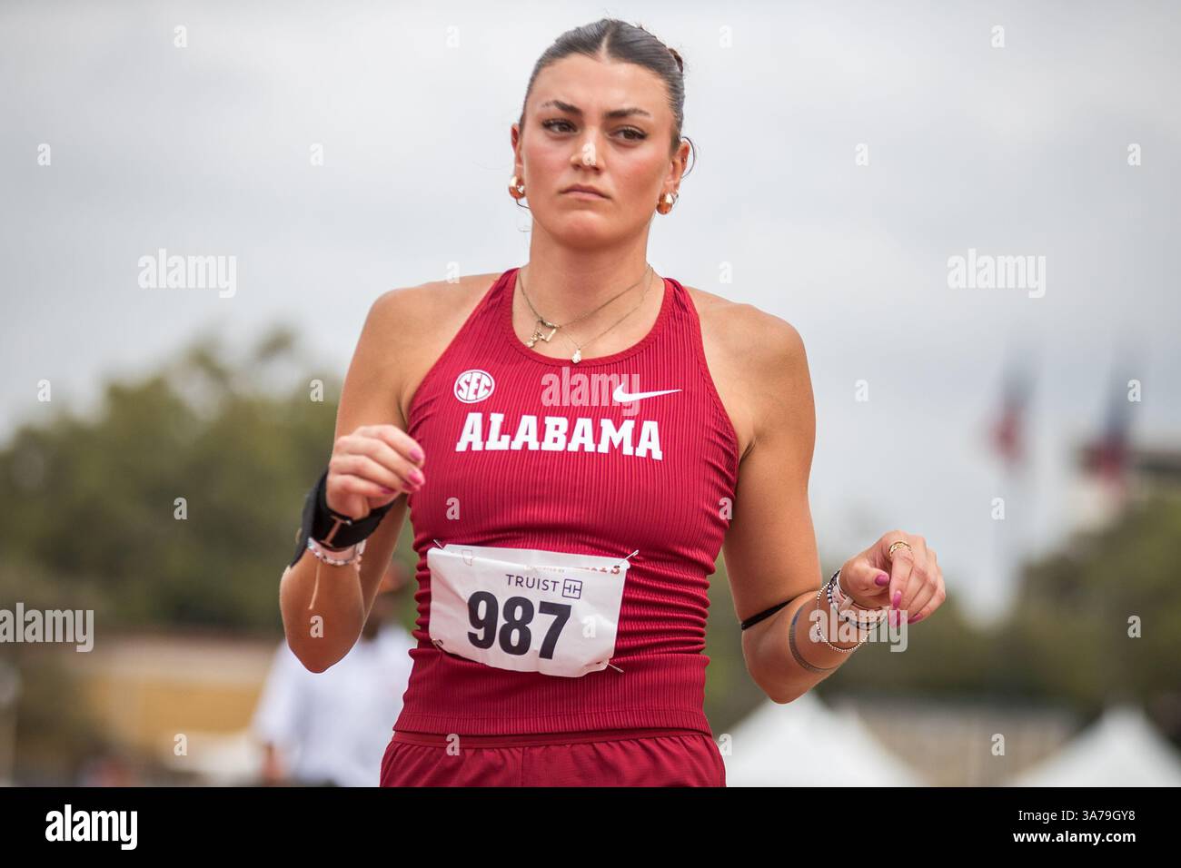 March 26, 2025: Alabama Crimson Tide athlete Katelyn Adel competes in ...